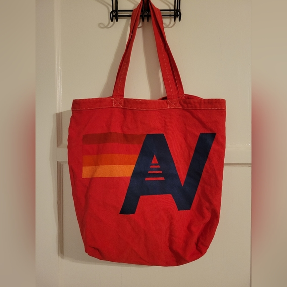 Aviator Nation | Bags | Nwot Aviator Nation Red Canvas Tote Bag | Poshmark